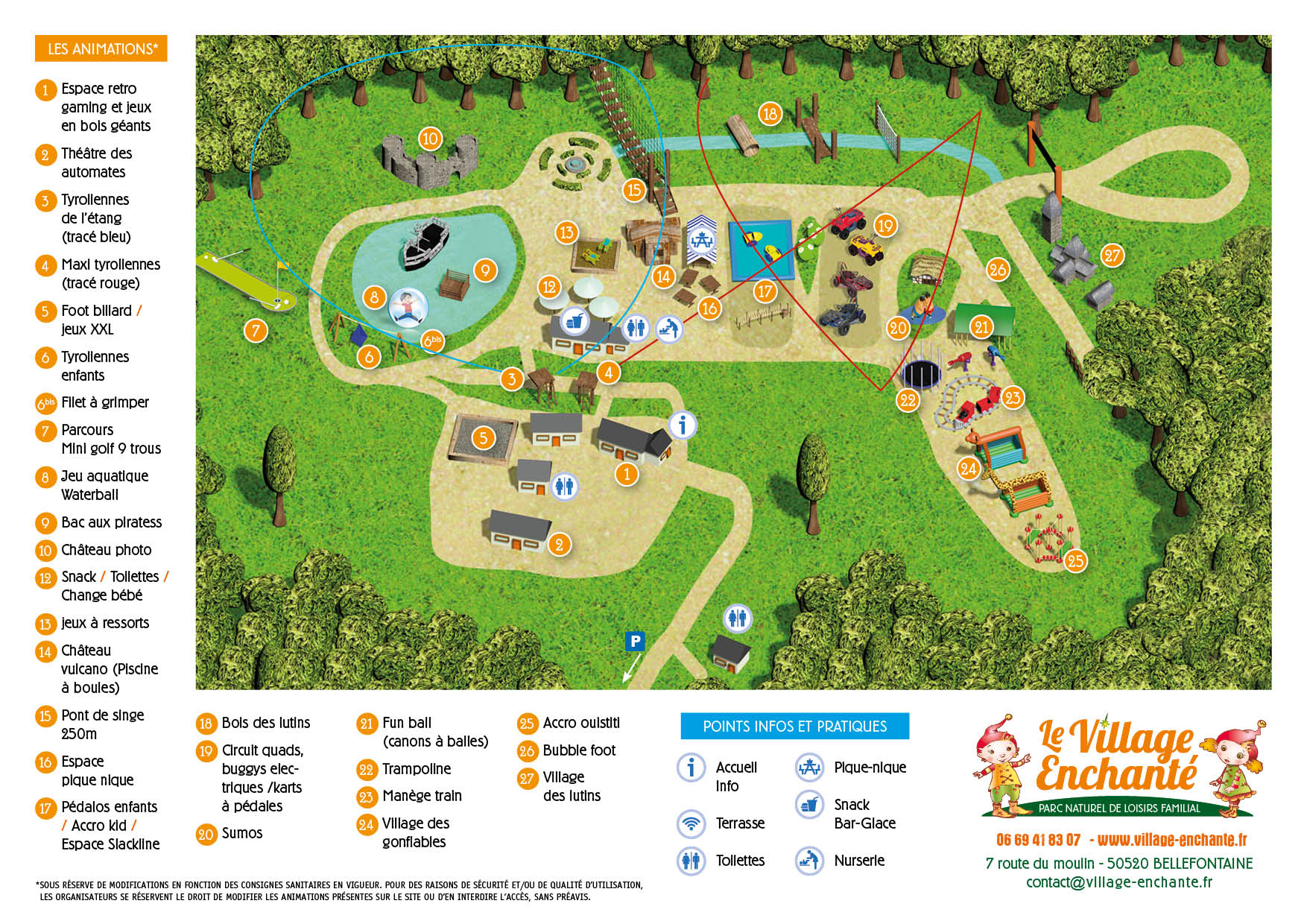 Les infos pratiques Village Enchanté