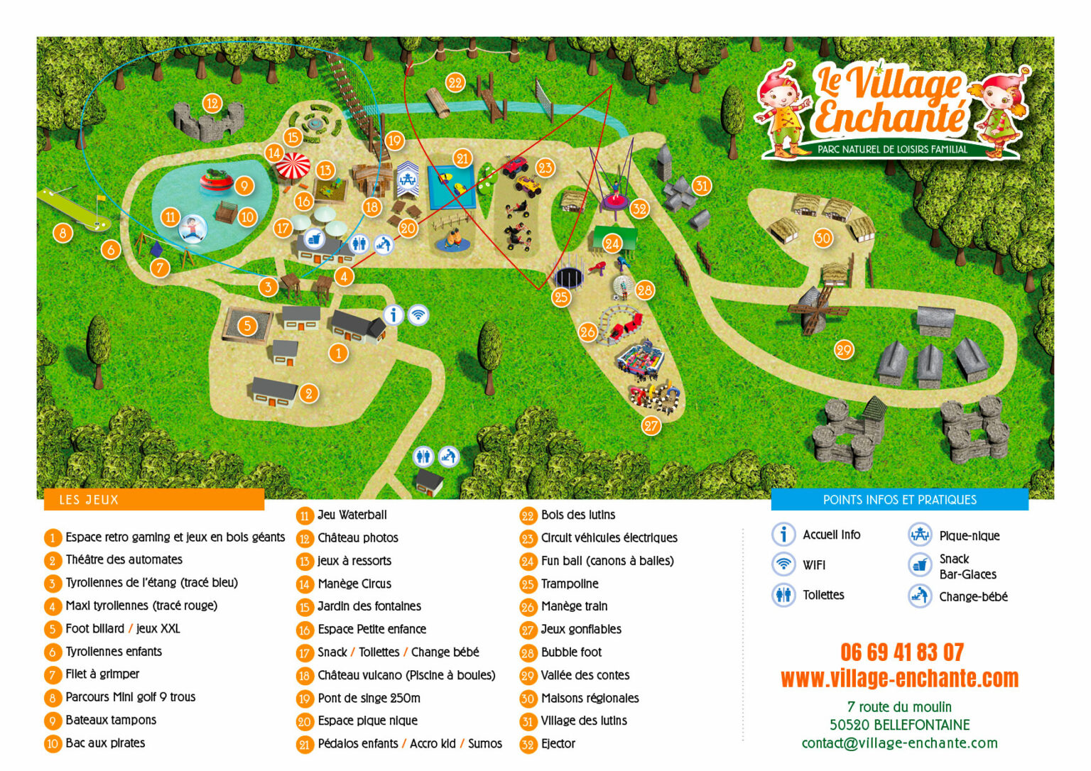 Les infos pratiques Village Enchanté